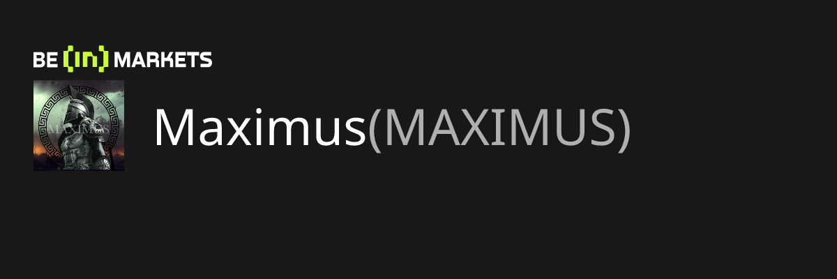 Maximus (MAXIMUS) Price, MarketCap, Charts and Fundamentals Info ...