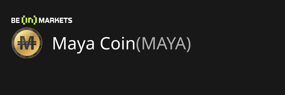 Maya Coin (MAYA) información de precios, capitalización de mercado ...