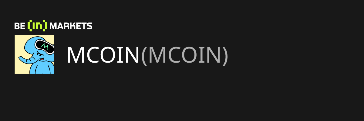 MCOIN (MCOIN) información de precios, capitalización de mercado ...