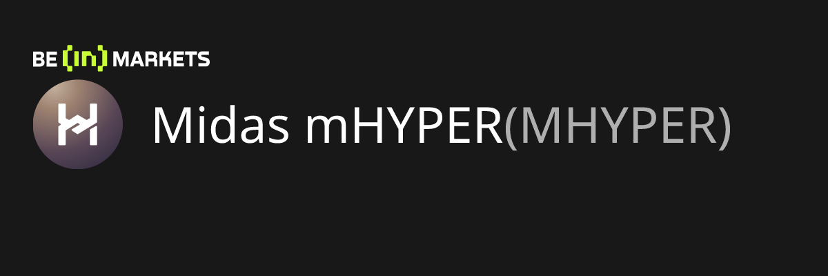 Midas mHYPER (MHYPER) información de precios, capitalización de mercado ...