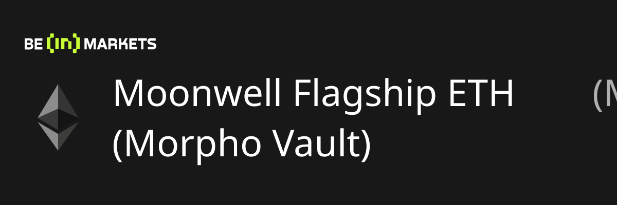 Moonwell Flagship ETH (Morpho Vault) (MWETH) Price, MarketCap, Charts and Fundamentals Info ...