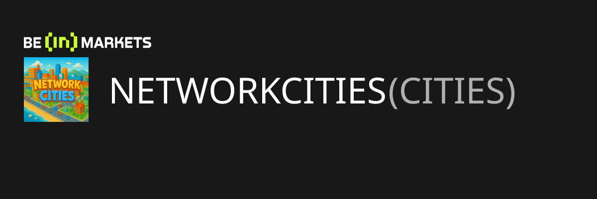 NETWORKCITIES (CITIES) Price, MarketCap, Charts and Fundamentals Info - BeInCrypto