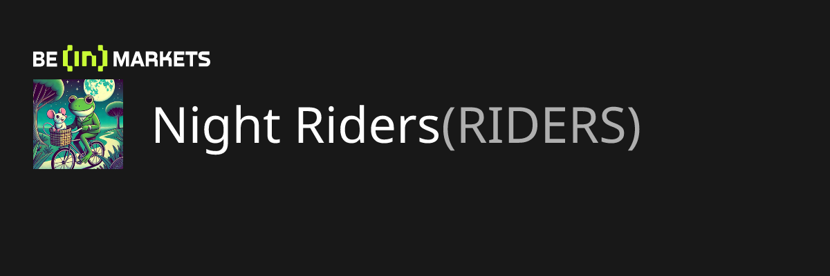 Night Riders (RIDERS) Price, MarketCap, Charts and Fundamentals Info ...