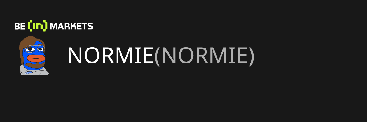 NORMIE (NORMIE) Price, MarketCap, Charts and Fundamentals Info - BeInCrypto