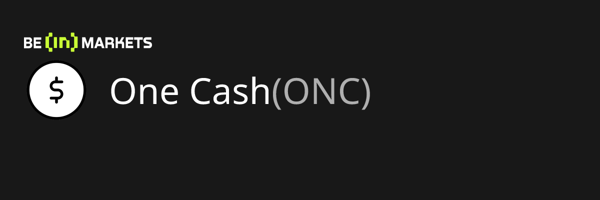 One Cash (ONC) Fiyat, Piyasa Değeri, Grafikler ve Temel Bilgi - BeInCrypto