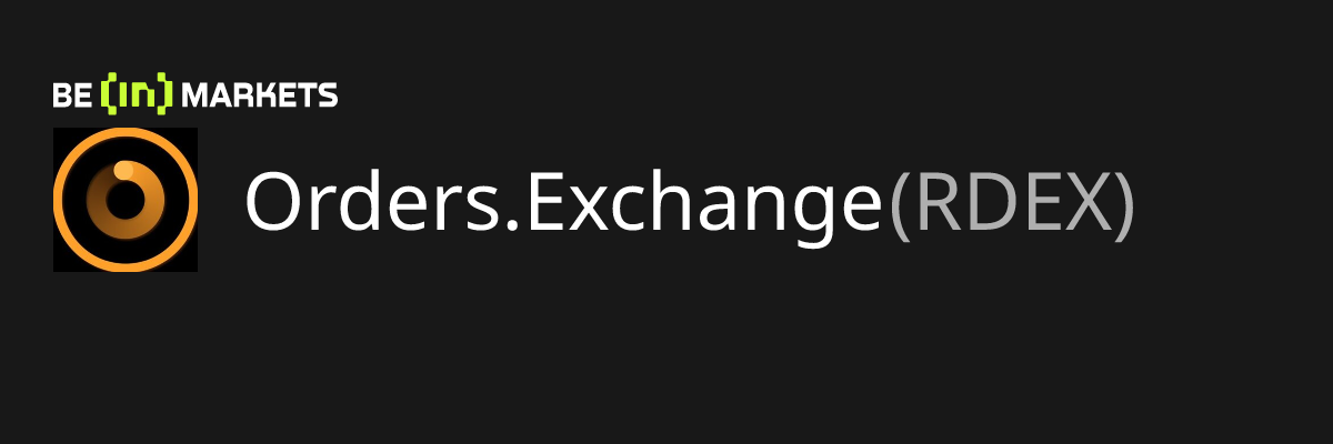 Orders.Exchange (RDEX) información de precios, capitalización de mercado, gráficos y fundamentos ...
