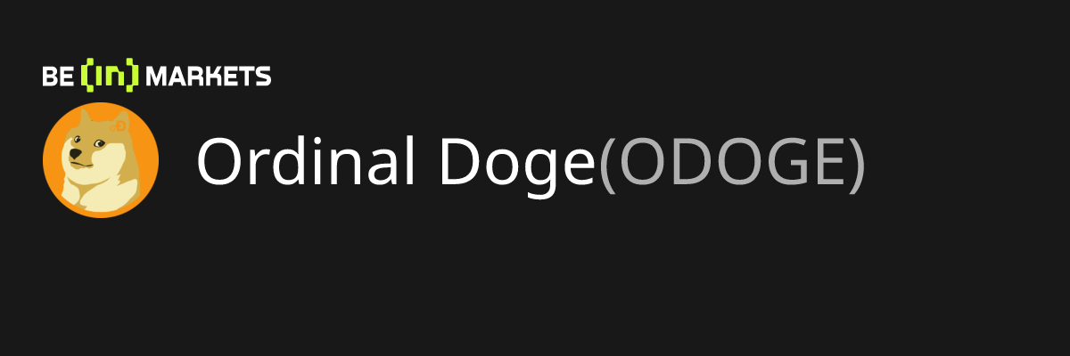 Ordinal Doge (ODOGE) Price, MarketCap, Charts and Fundamentals Info ...