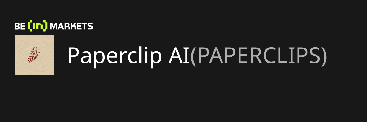 Paperclip AI (PAPERCLIPS) السعر ورأس المال السوقي والمخططات البيانية ...