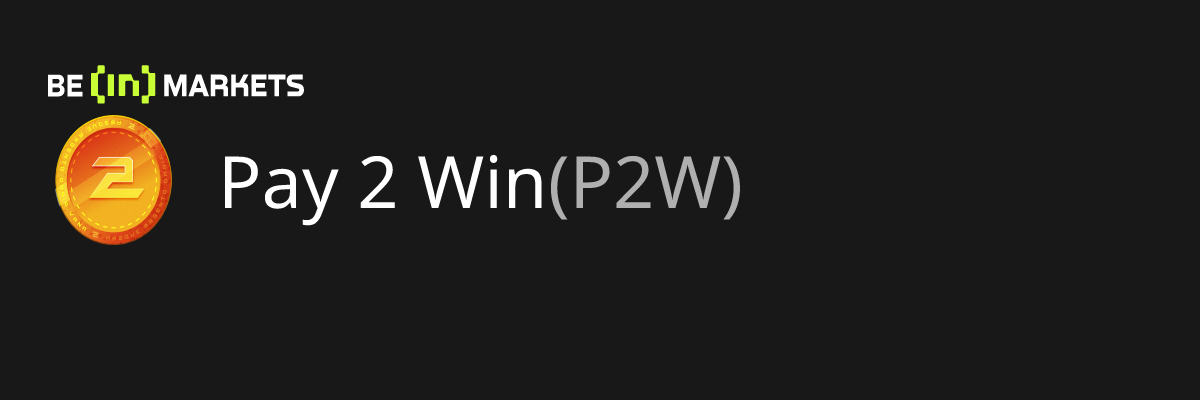 Pay 2 Win (P2W) Price, MarketCap, Charts and Fundamentals Info - BeInCrypto