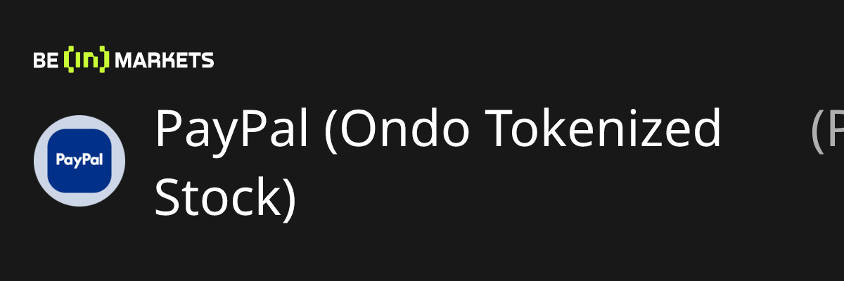 PayPal (Ondo Tokenized Stock) (PYPLON) información de precios ...
