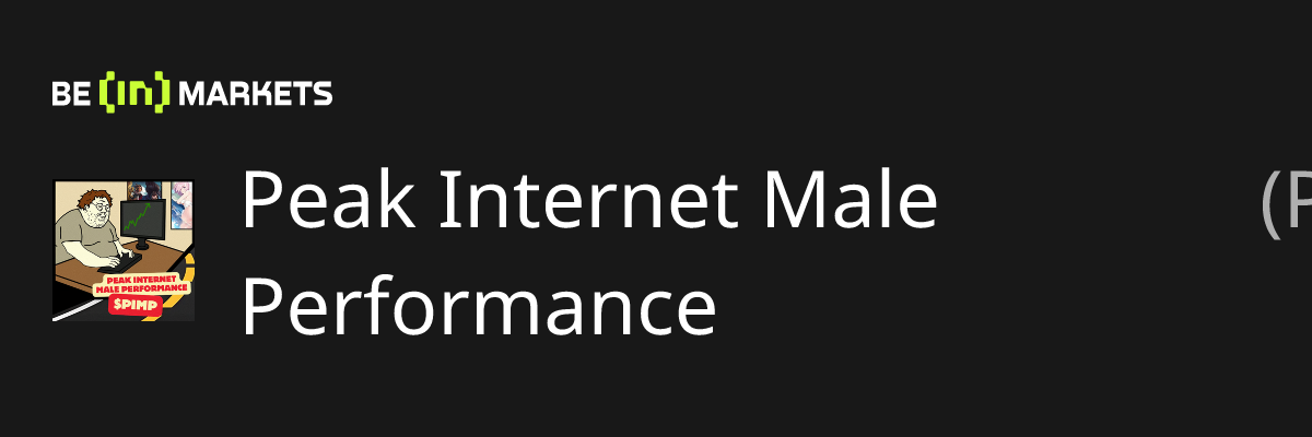 Cours du Peak Internet Male Performance (PIMP) : Prix, Informations ...