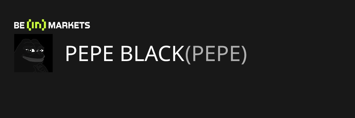 PEPE BLACK (PEPE) Price, MarketCap, Charts and Fundamentals Info ...