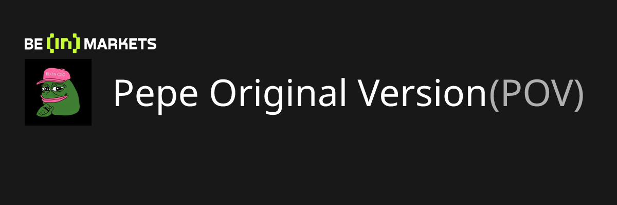 Pepe Original Version (POV) 價格、市值、圖表和基本面資訊 - BeInCrypto