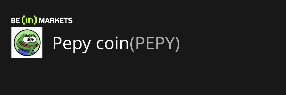 Pepy coin (PEPY) Price, MarketCap, Charts and Fundamentals Info ...