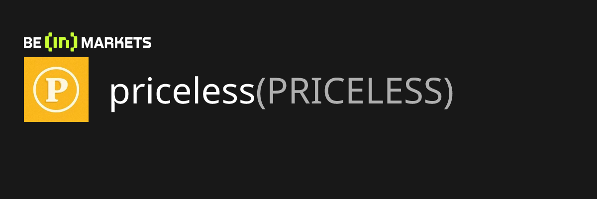 priceless (PRICELESS) ราคา, มูลค่าตลาด, กราฟ และข้อมูลพื้นฐาน ...