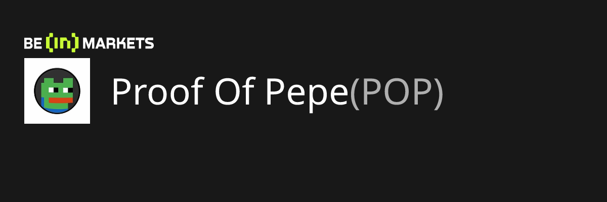 Proof Of Pepe (POP) Fiyat, Piyasa Değeri, Grafikler ve Temel Bilgi ...