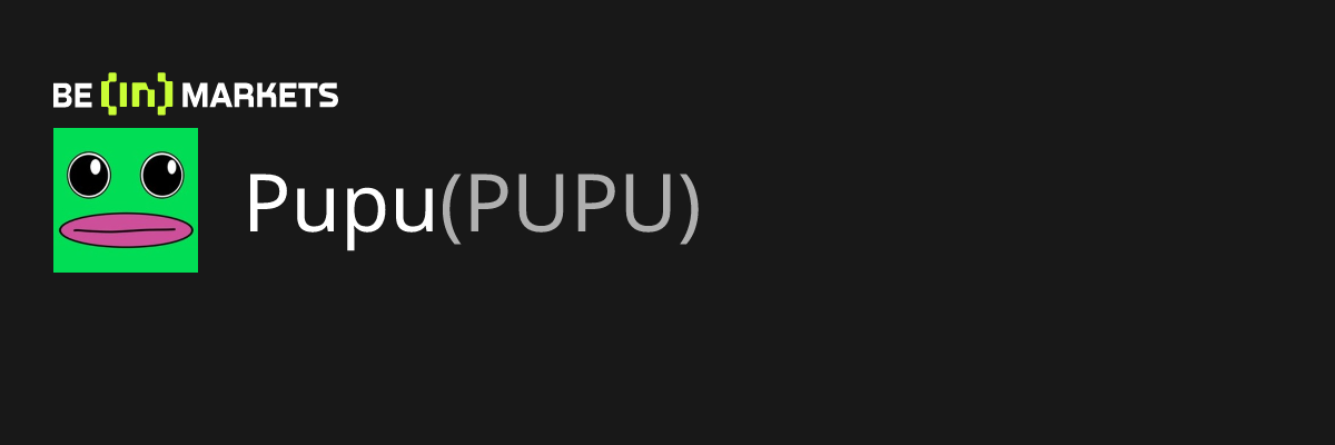 Pupu (PUPU) información de precios, capitalización de mercado, gráficos ...