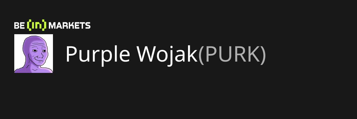 Purple Wojak (PURK) Cena, kapitalizacja, wykresy i podstawowe ...