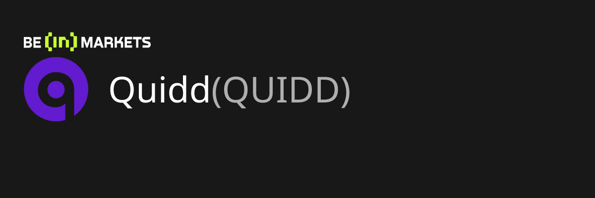 Quidd (QUIDD) Price, MarketCap, Charts and Fundamentals Info - BeInCrypto