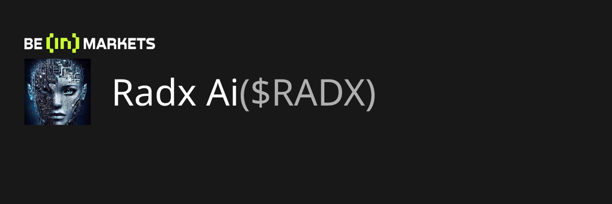 Radx Ai ($RADX) السعر ورأس المال السوقي والمخططات البيانية والمعلومات ...