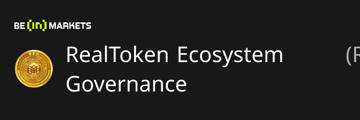 RealToken Ecosystem Governance (REG) Price, MarketCap, Charts and ...