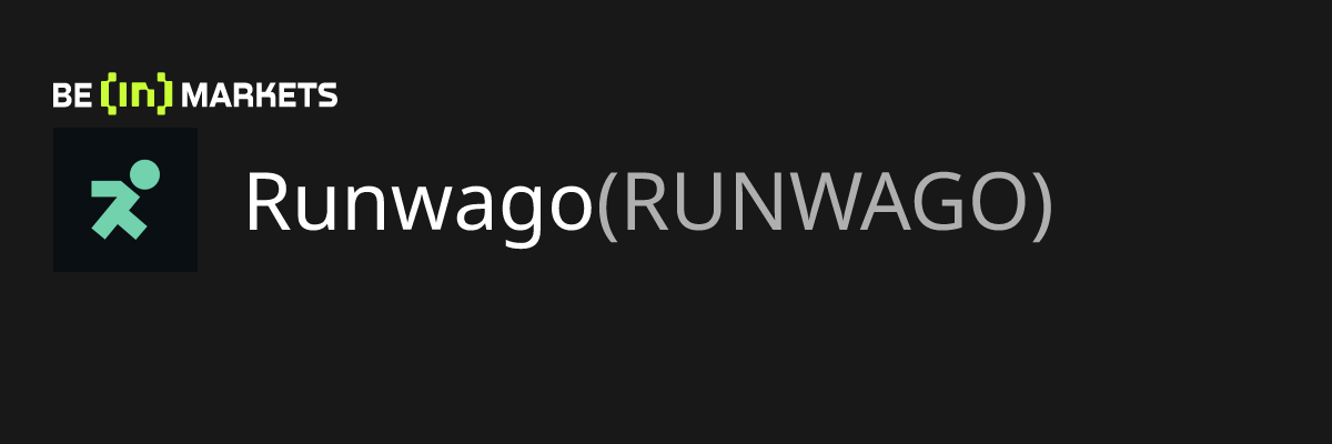 Runwago (RUNWAGO) información de precios, capitalización de mercado, gráficos y fundamentos ...