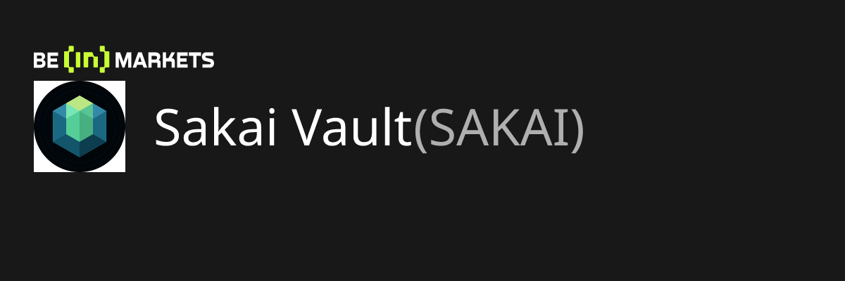 Sakai Vault (SAKAI) Giá, Vốn hóa thị trường, Biểu đồ và Thông tin cơ bản - BeInCrypto Việt Nam