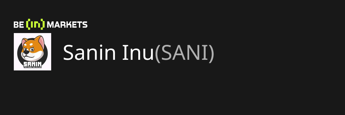 Sanin Inu (SANI) Price, MarketCap, Charts and Fundamentals Info ...