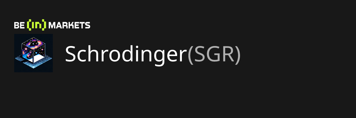 Cours du Schrodinger (SGR) : Prix, Informations fondamentales ...