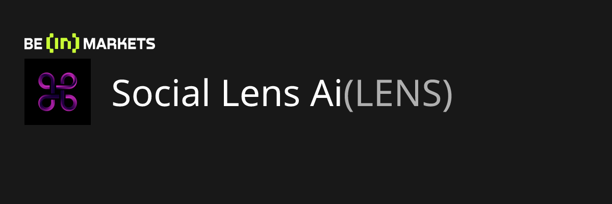 Social Lens Ai (LENS) Price, MarketCap, Charts and Fundamentals Info ...
