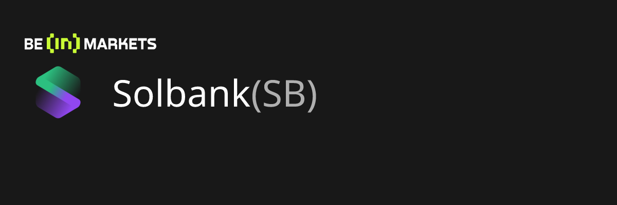 Solbank (SB) Price, MarketCap, Charts and Fundamentals Info - BeInCrypto