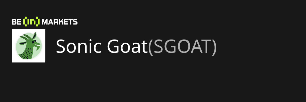 Sonic Goat (SGOAT) 價格、市值、圖表和基本面資訊 - BeInCrypto