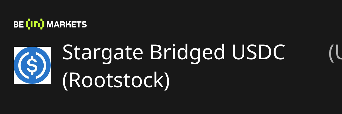 Stargate Bridged USDC (Rootstock) (USDC.E) Price, MarketCap, Charts and ...