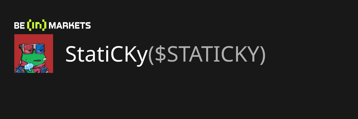 Cours du StatiCKy ($STATICKY) : Prix, Informations fondamentales ...