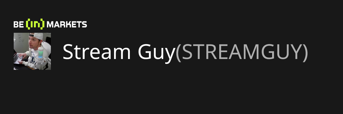 Stream Guy (STREAMGUY) السعر ورأس المال السوقي والمخططات البيانية ...