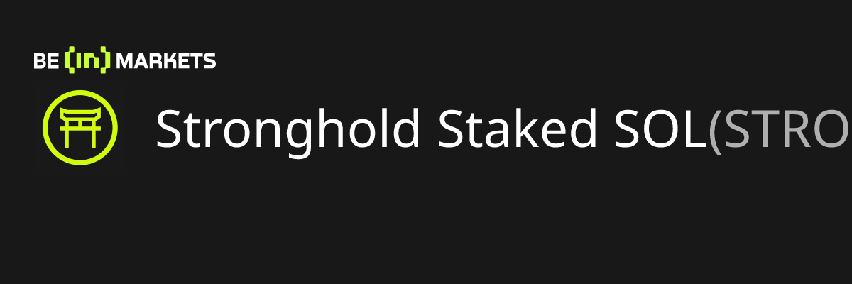 Stronghold Staked SOL (STRONGSOL) Price, MarketCap, Charts and ...