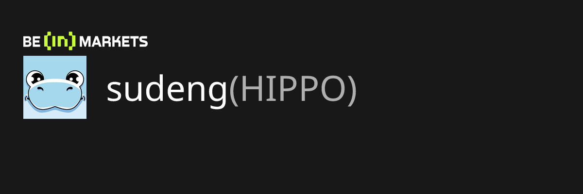 sudeng (HIPPO) información de precios, capitalización de mercado ...