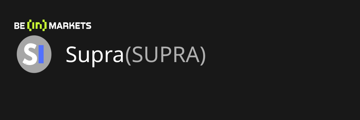 Supra (SUPRA) 価格, 時価総額, 図表およびファンダメンタルズ情報 - BeInCrypto Japan