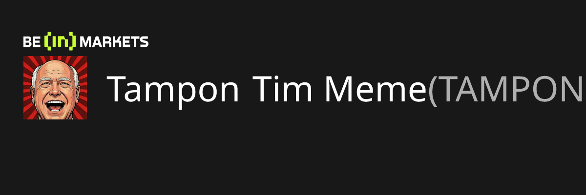 Tampon Tim Meme (TAMPON) Price, MarketCap, Charts and Fundamentals Info ...