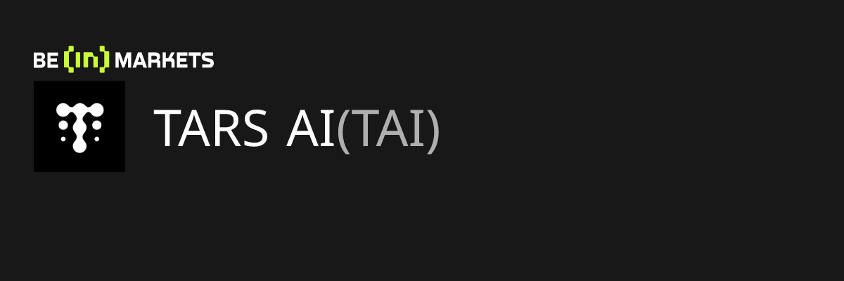 Cours du TARS AI (TAI) : Prix, Informations fondamentales ...