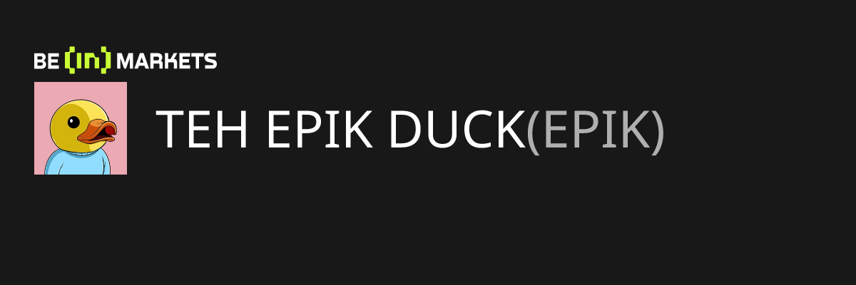 TEH EPIK DUCK (EPIK) Price, MarketCap, Charts and Fundamentals Info ...