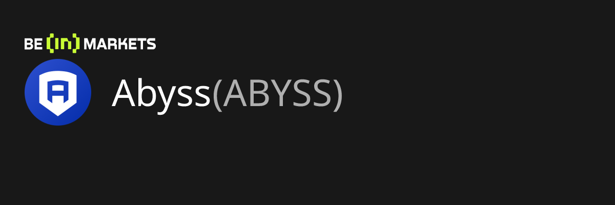 Abyss (ABYSS) Price, MarketCap, Charts and Fundamentals Info - BeInCrypto