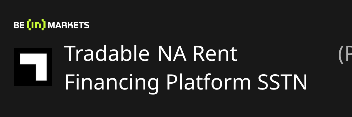 Tradable NA Rent Financing Platform SSTN (PC0000031) Price, MarketCap ...