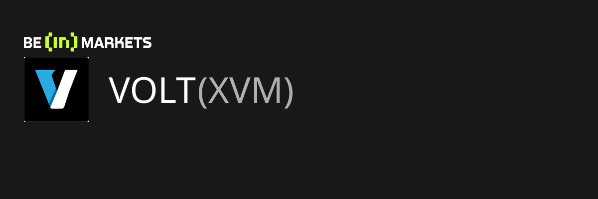 VOLT (XVM) información de precios, capitalización de mercado, gráficos y fundamentos - BeInCrypto