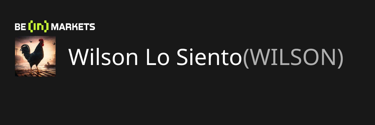 Wilson Lo Siento (WILSON) koers, marktkapitalisatie, grafieken en ...