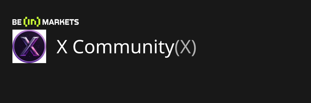 X Community (X) Price, MarketCap, Charts and Fundamentals Info - BeInCrypto