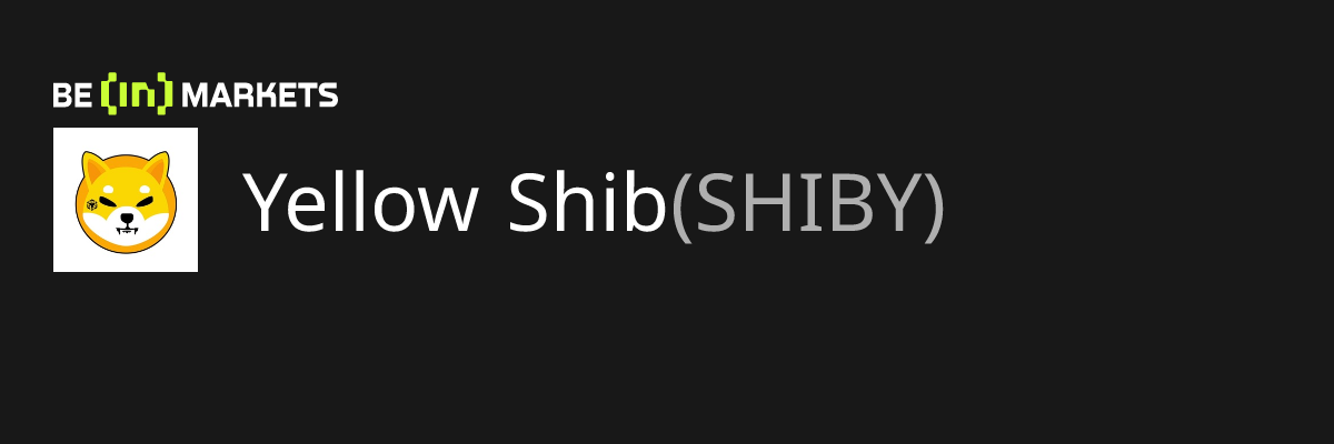 Yellow Shib (SHIBY) Informações sobre preço, MarketCap, gráficos e ...