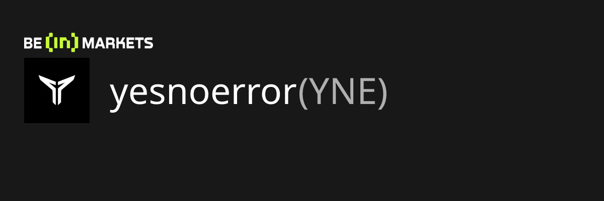 yesnoerror (YNE) Price, MarketCap, Charts and Fundamentals Info ...
