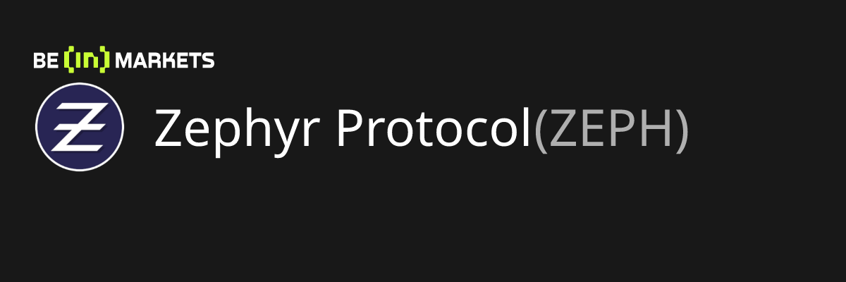 Zephyr Protocol (ZEPH) Giá, Vốn hóa thị trường, Biểu đồ và Thông tin cơ bản - BeInCrypto Việt Nam